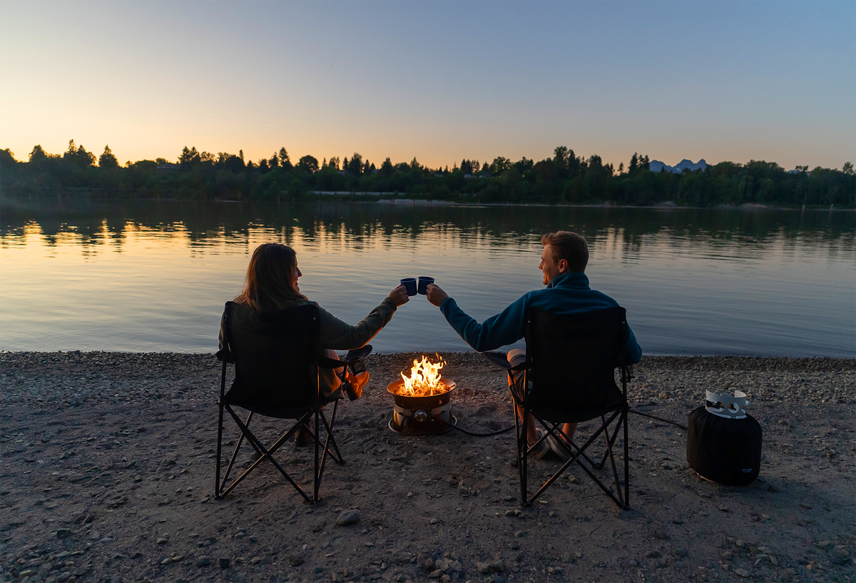 Outland Living Premium Outdoor Portable Propane Fire Pit 870, Compact ...