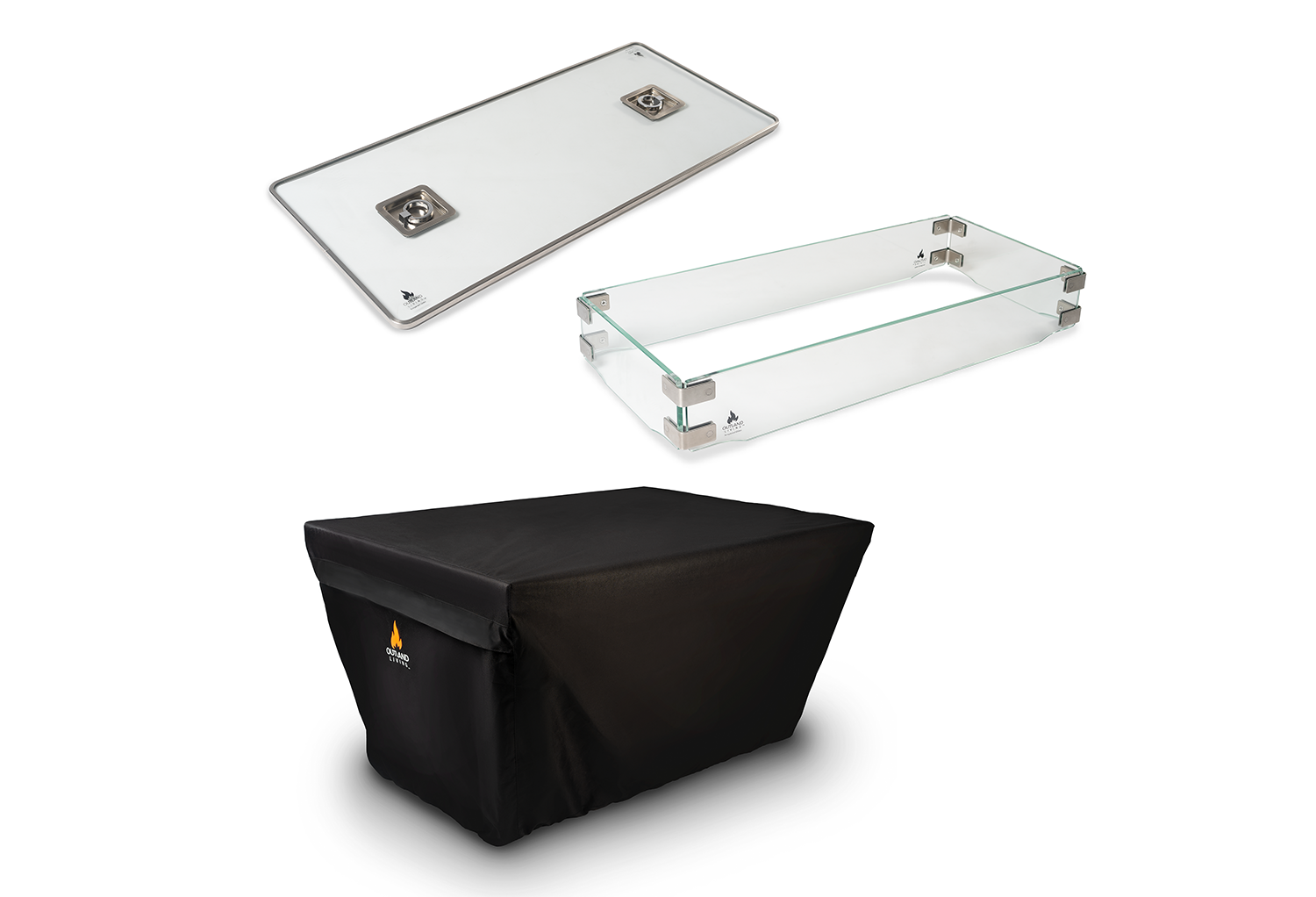 Outland Fire Table 3 Piece Rectangle Accessory Set 401/403 – Outland Living
